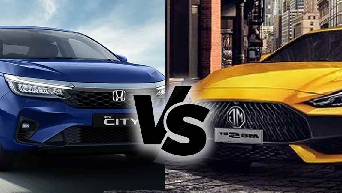 Honda City vs MG 5 GT Comparison - autoini